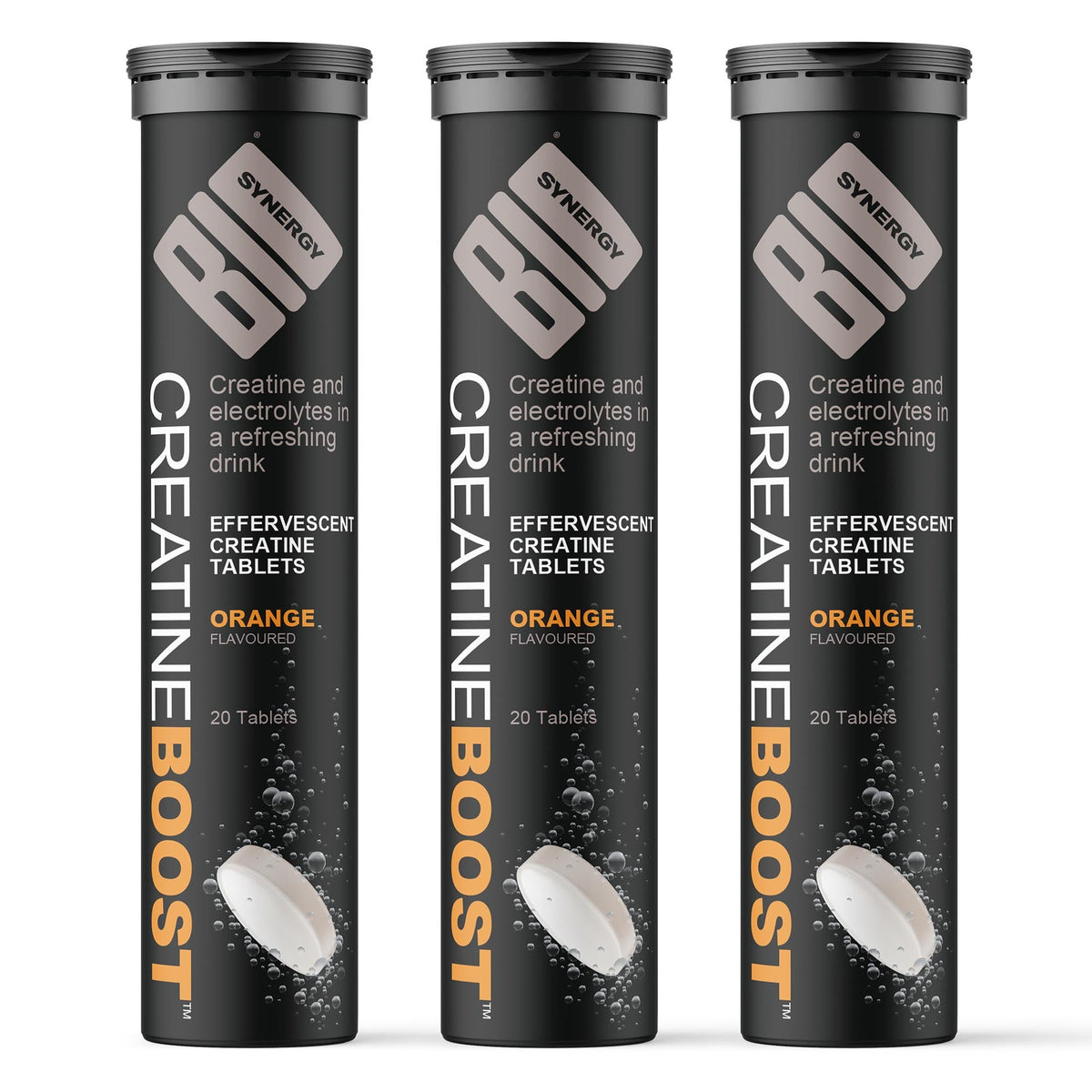 Bio-Synergy Creatine Boost Effervescent Tablets - Pack of 3 Tubes ...