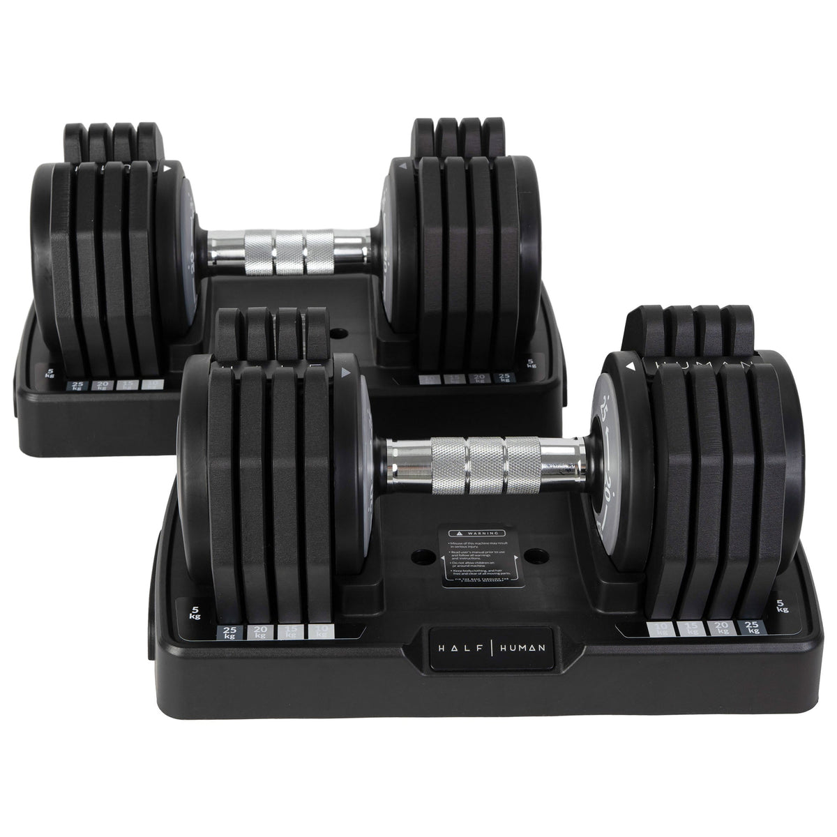 Half Human 25kg Adjustable Dumbbell Set – Sweatband