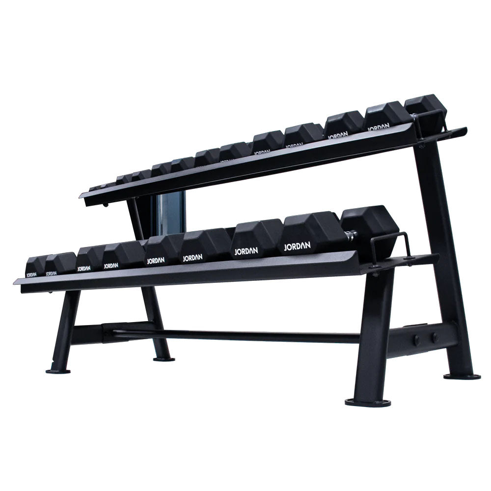 Jordan 2 Tier Hex Dumbbell Rack - 10 Pair – Sweatband