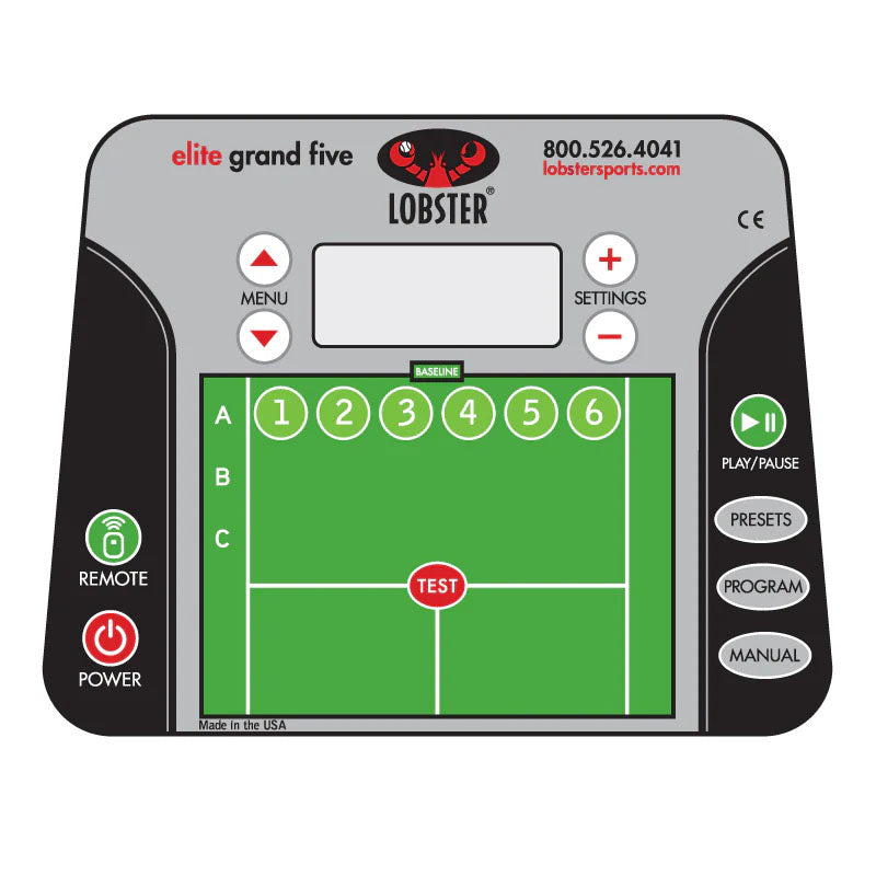 Lobster Elite Grand Slam 5 Ball Machine with Remote Control – Sweatband