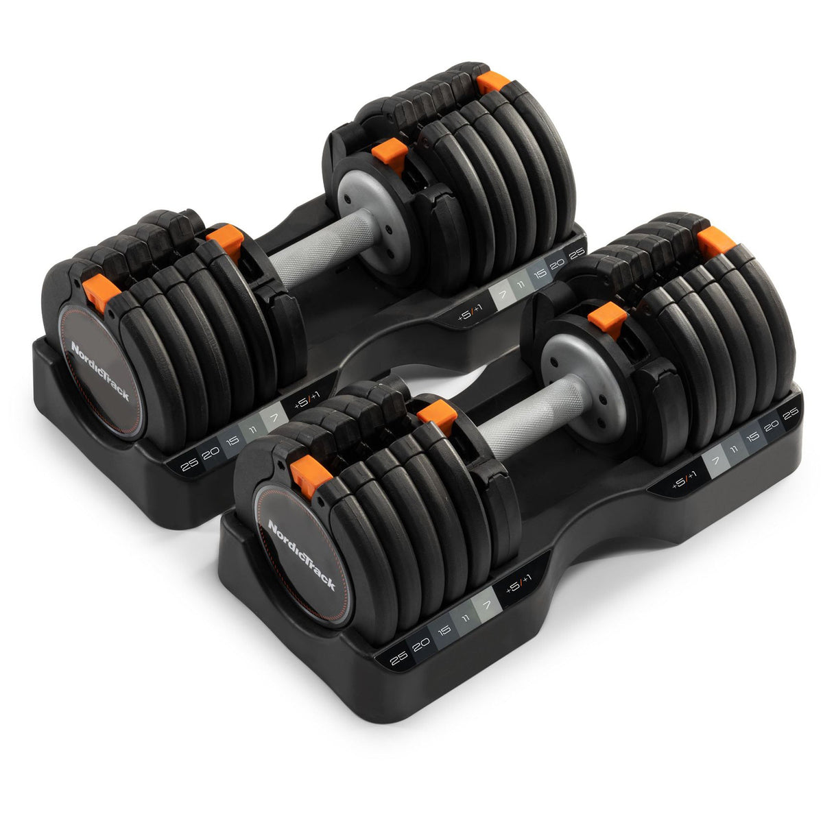 NordicTrack 25kg Select A Weight Adjustable Dumbbell Set – Sweatband