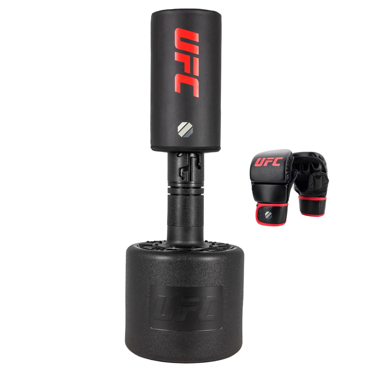 UFC PulseStrike Free Standing Punch Bag and Gloves Set – Sweatband