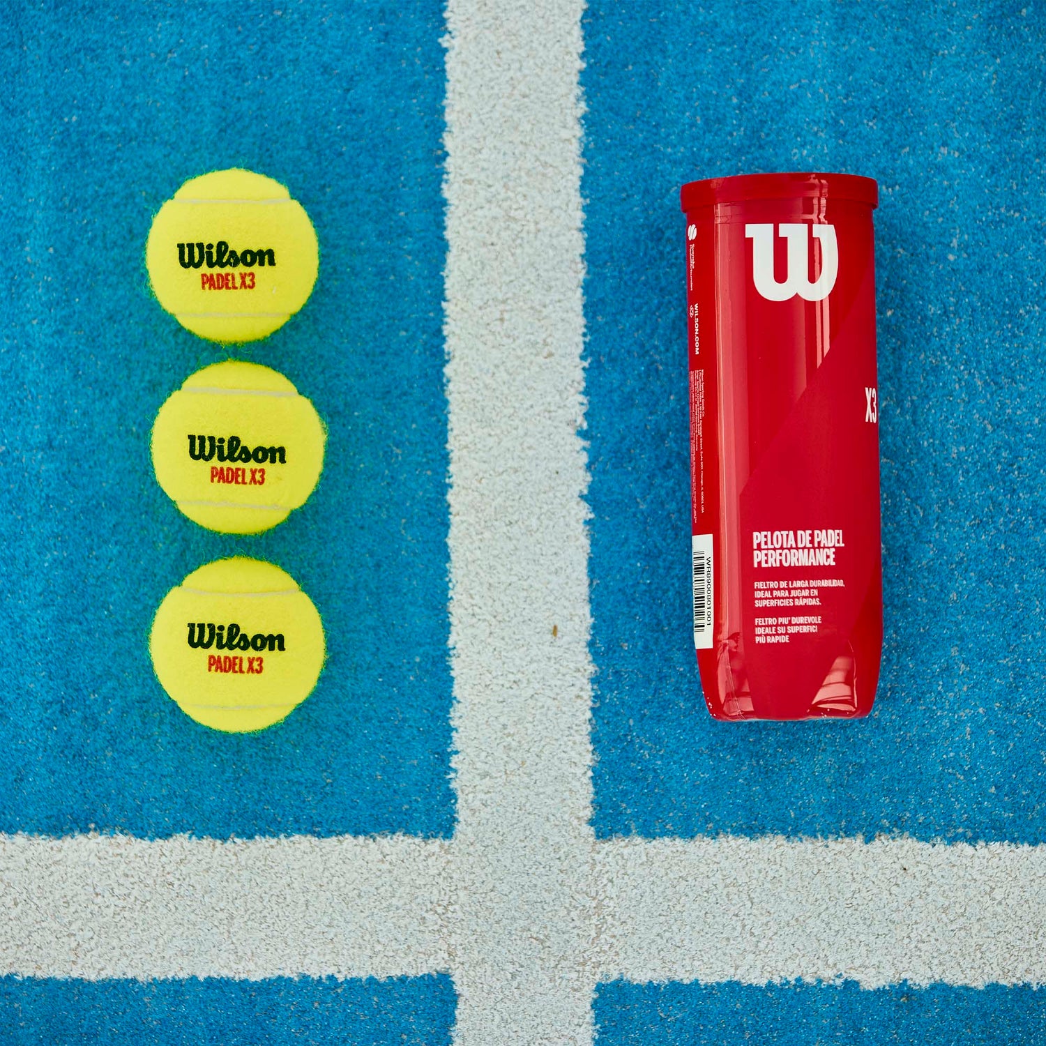 Wilson X3 Padel Balls - Tube Of 3 – Sweatband