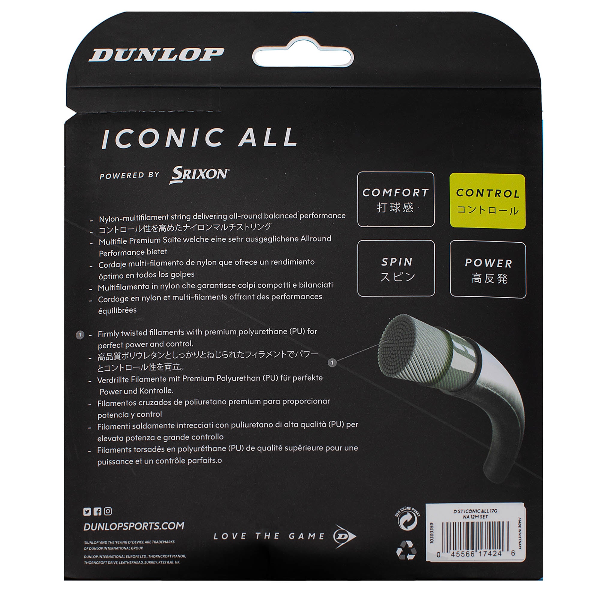 Dunlop Iconic All Tennis String Set – Sweatband