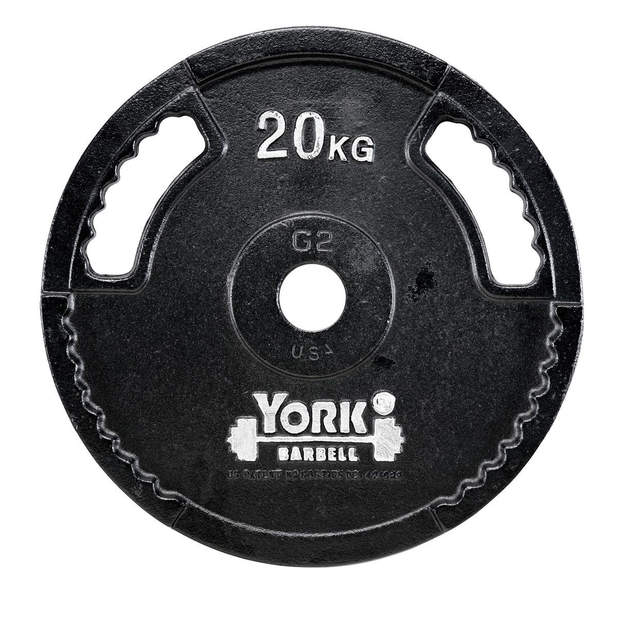York 20kg G2 Cast Iron Olympic Weight Plate – Sweatband